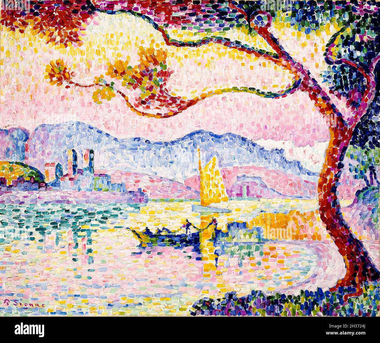 Paul Signac, Antibes, landscape painting, before 1917 Stock Photo - Alamy