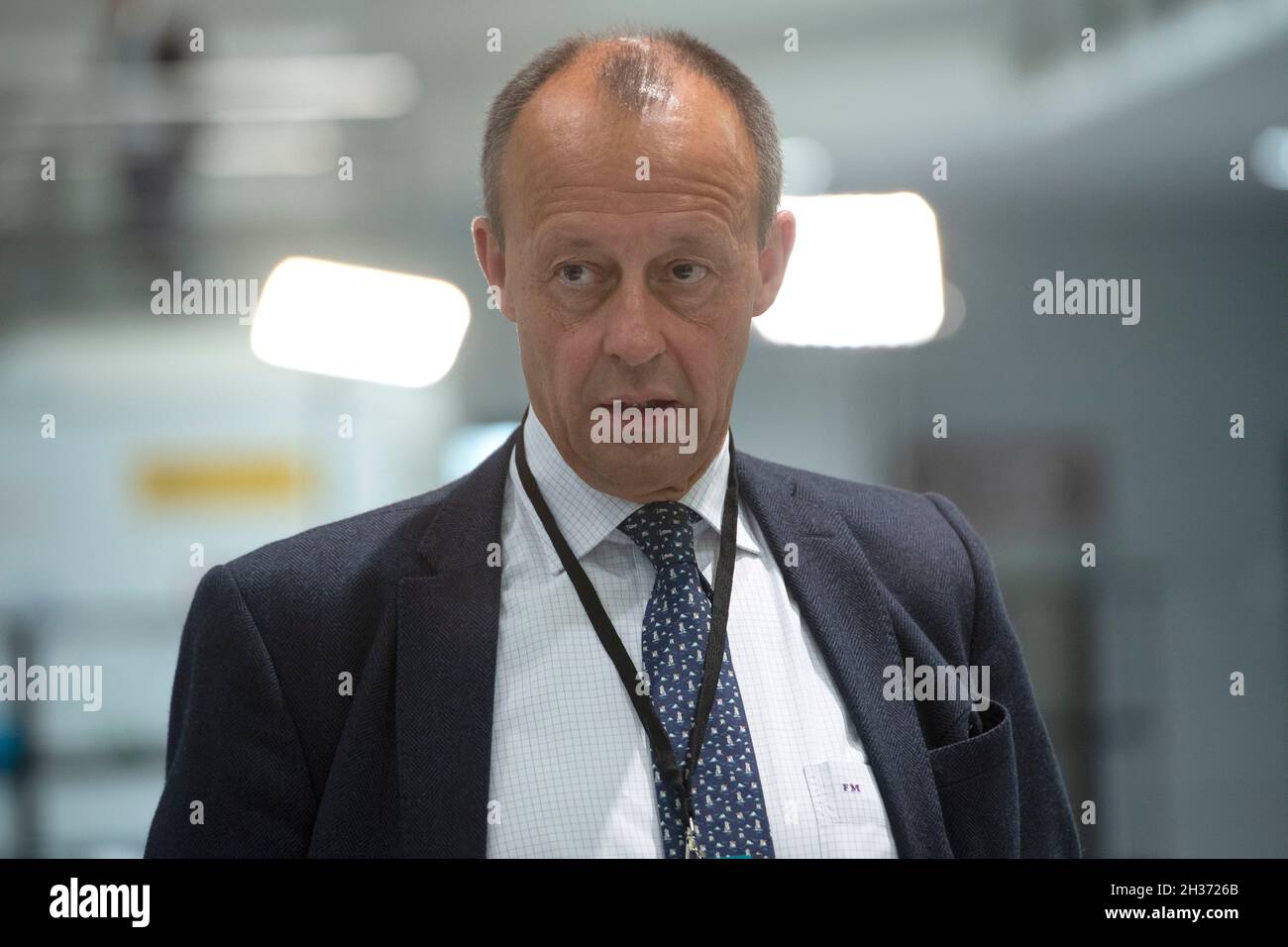 Bielefeld, Deutschland. 23rd Oct, 2021. Friedrich MERZ 43rd state party ...