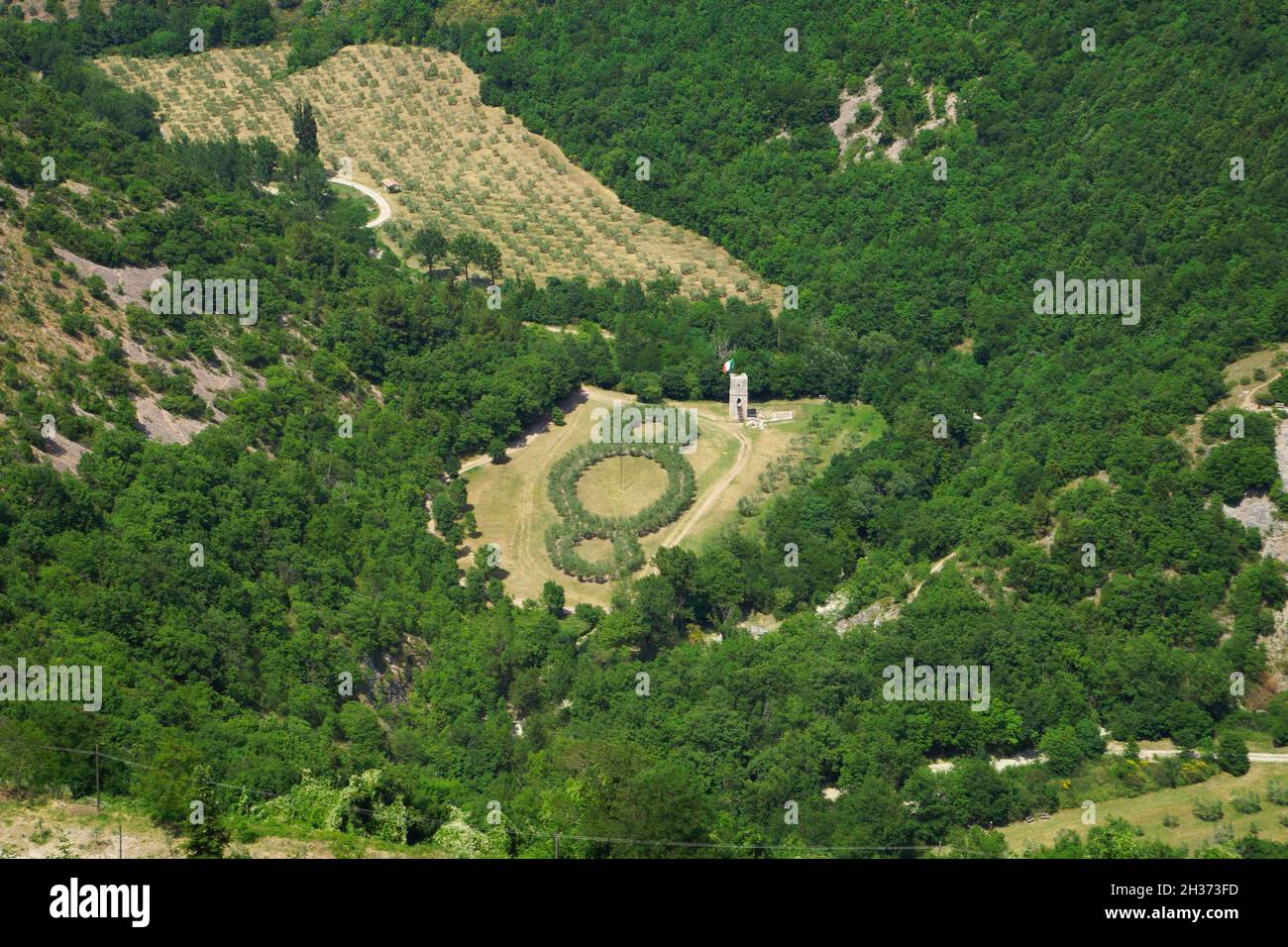 Fortress, View from the Rock, Assisi, Umbria, Italy, Europe Stock Photo ...