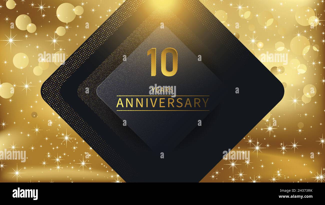 Anniversary poster 10 years hi-res stock photography and images - Alamy