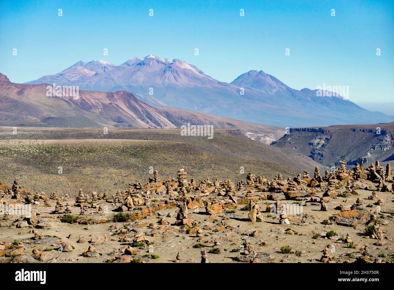 Volcano in the Andes near Arequipa, Peru Stock Photo - Alamy