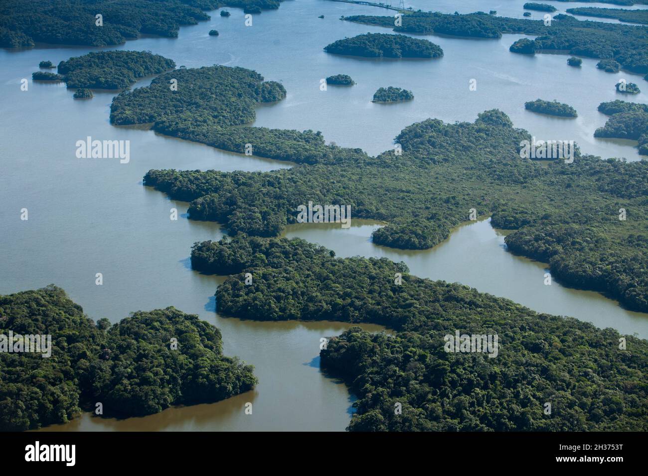 Aerial view of body of water - lake. High quality photo Stock Photo - Alamy