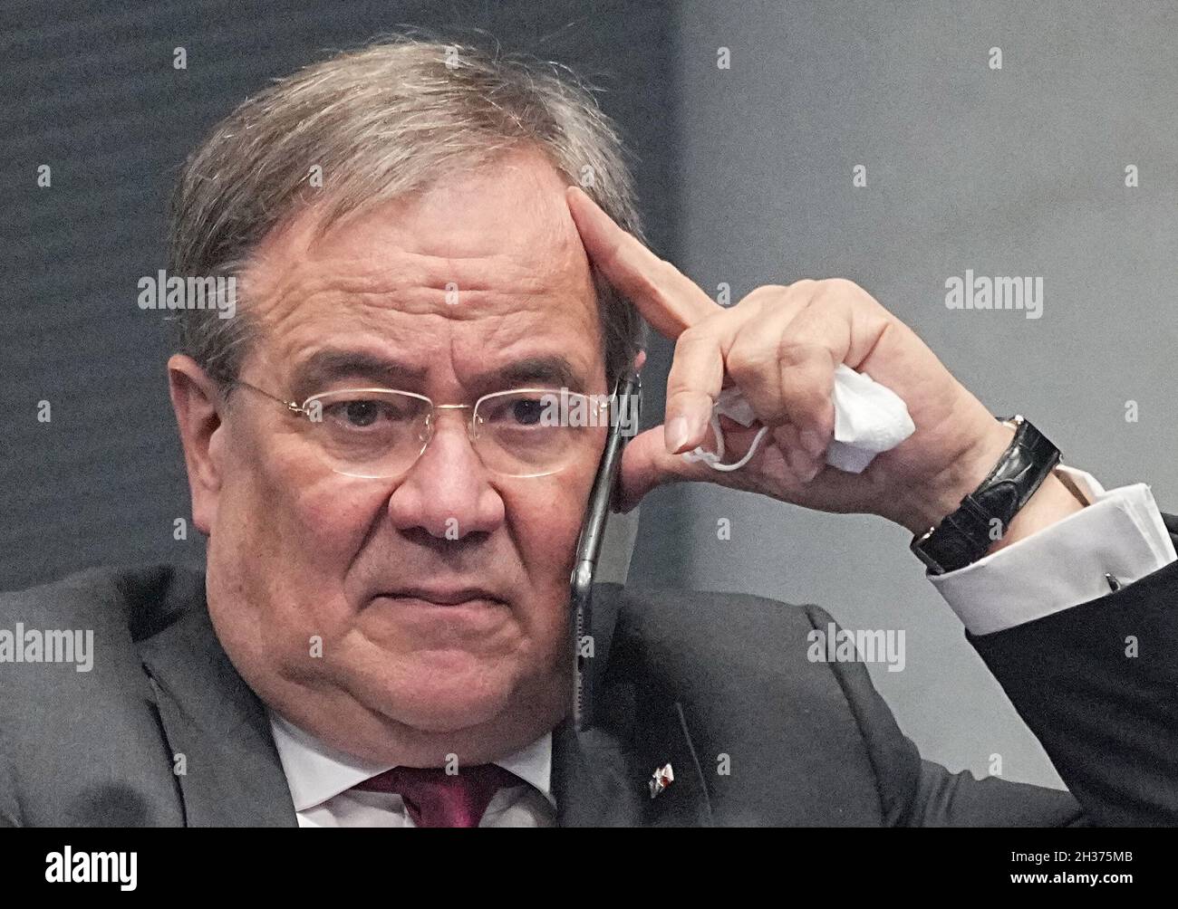 26 October 2021, Berlin: Armin Laschet, federal chairman of the CDU ...