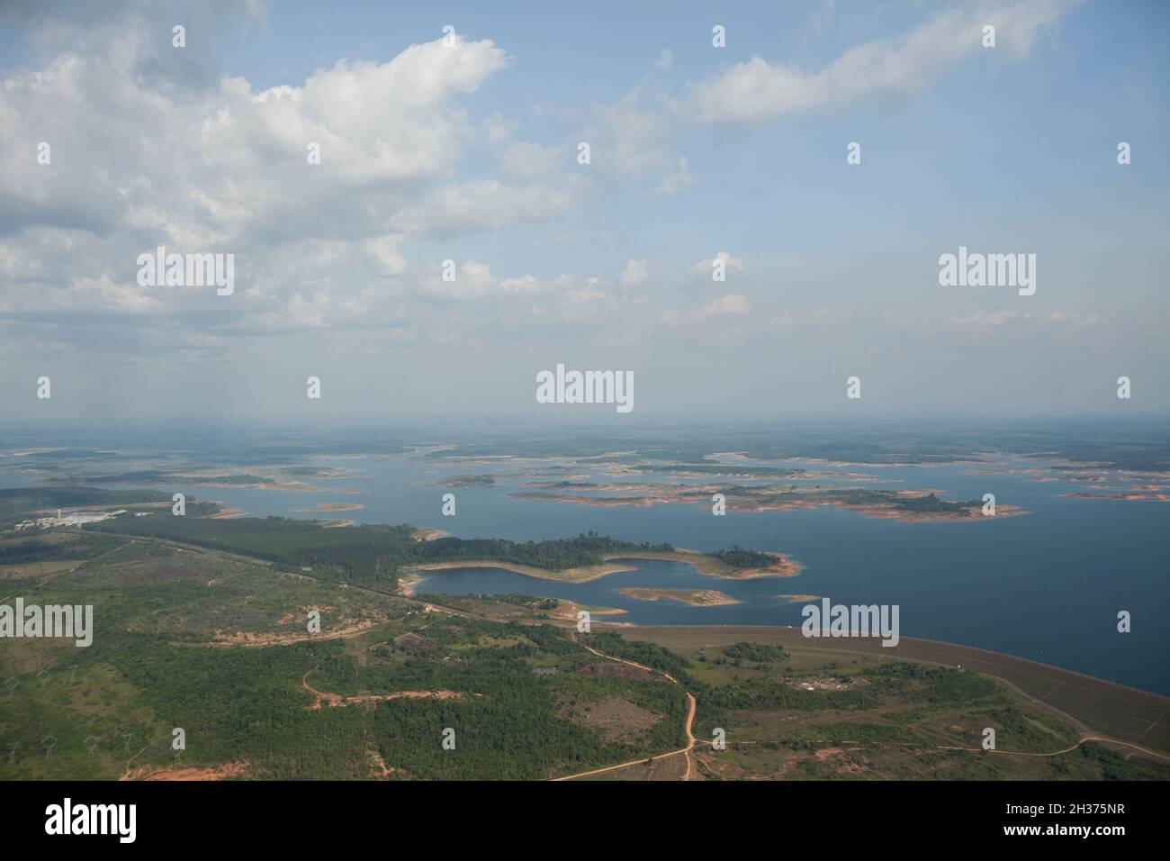 Aerial view of body of water - lake. High quality photo Stock Photo - Alamy