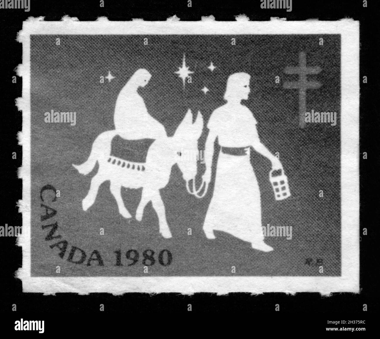 Old canada postage stamp Black and White Stock Photos & Images - Alamy