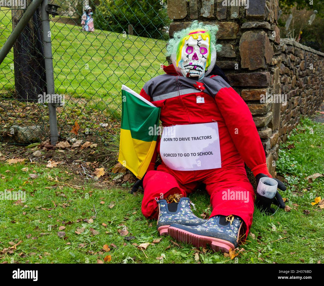 Halloween Scarecrows in Leap Village, West Cork, Ireland Stock Photo ...