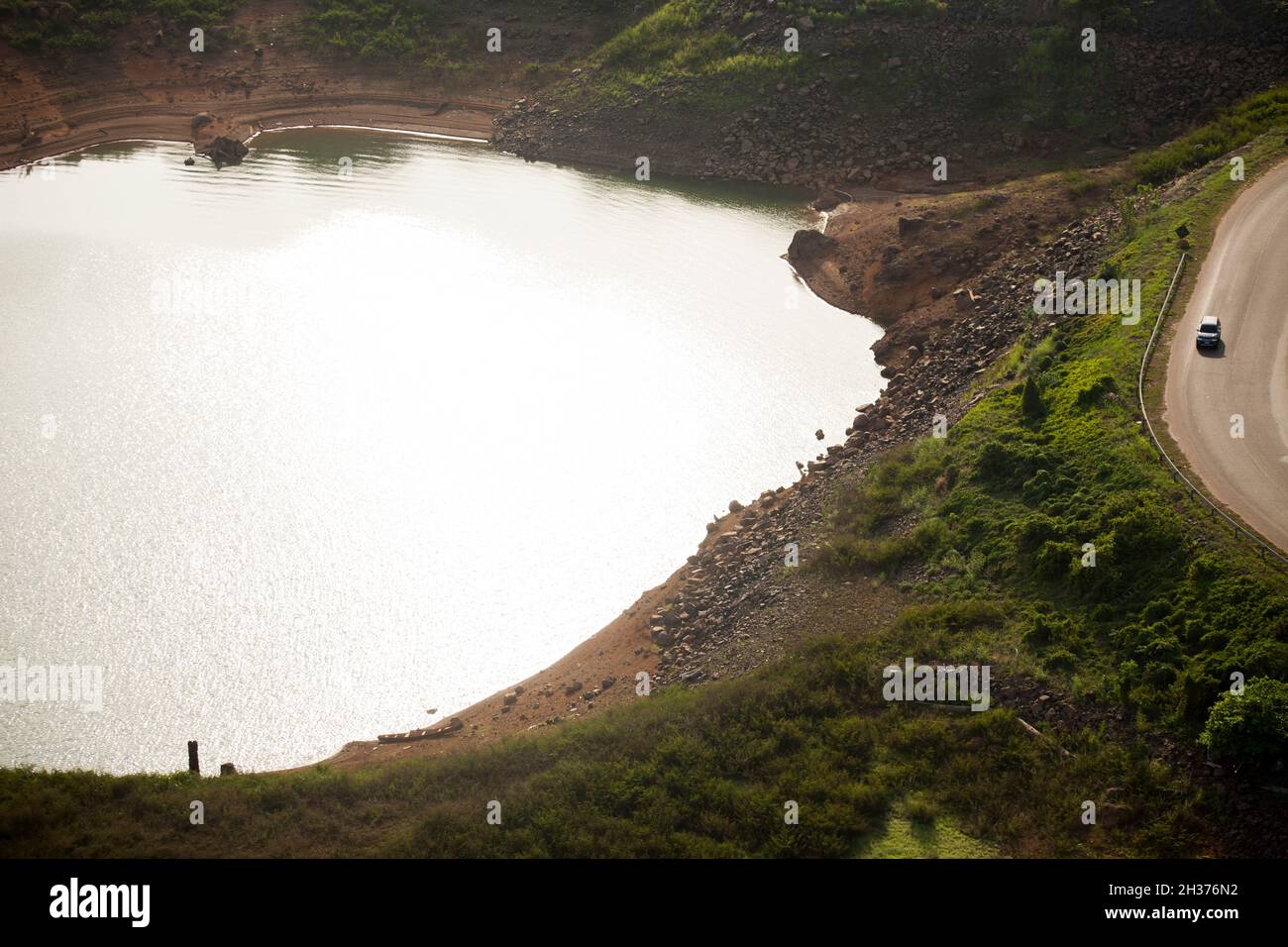 Aerial view of body of water - lake. High quality photo Stock Photo - Alamy