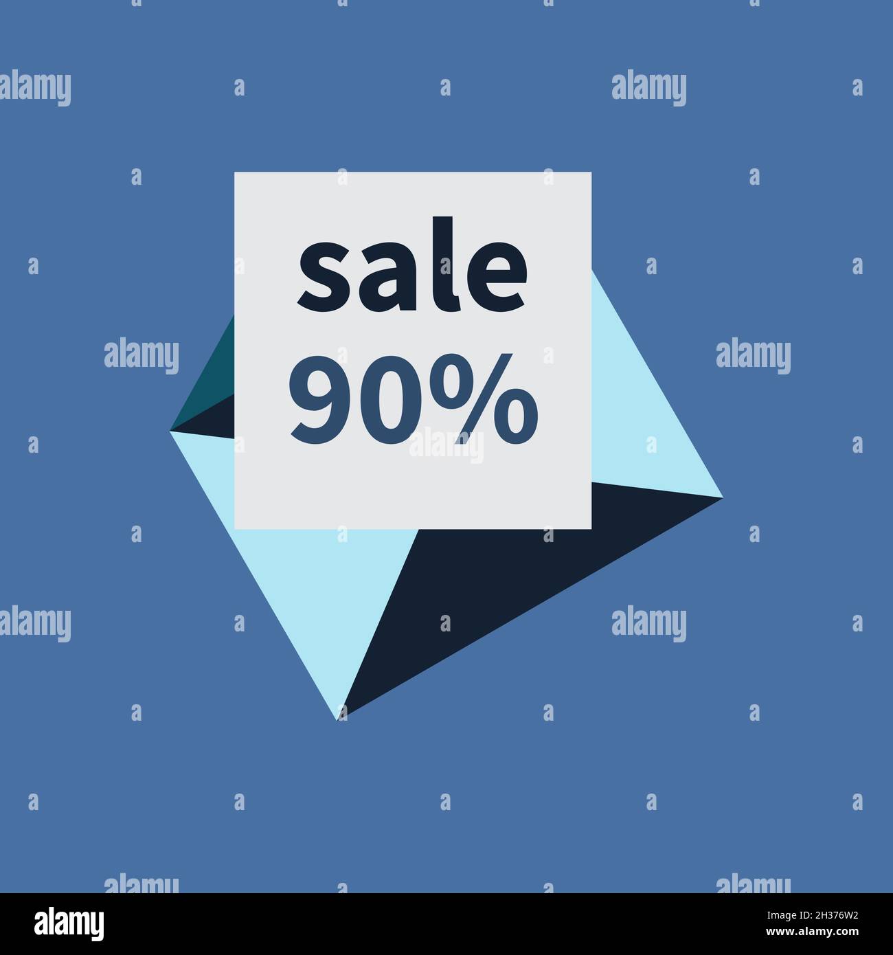 Open envelope. Discount letter with 90 percent discount offer ...