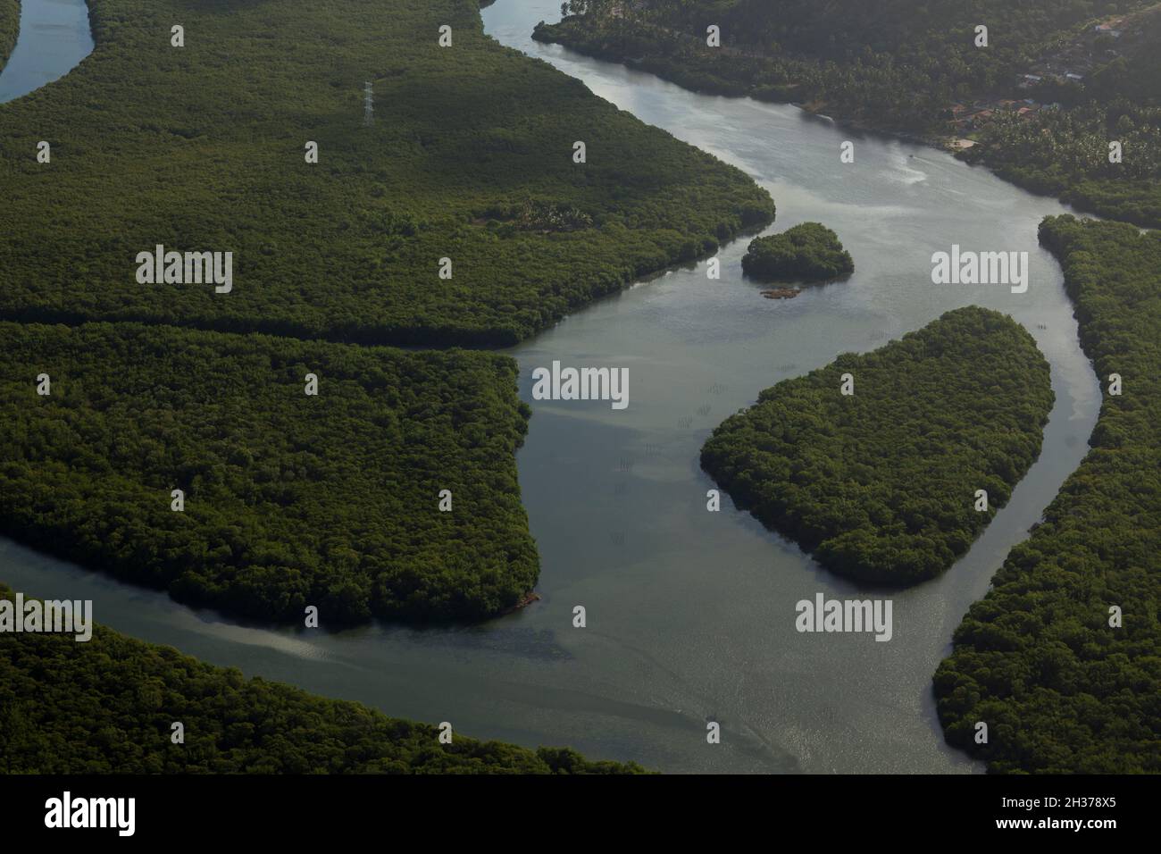 Aerial view of body of water - river - rivers. High quality photo Stock ...