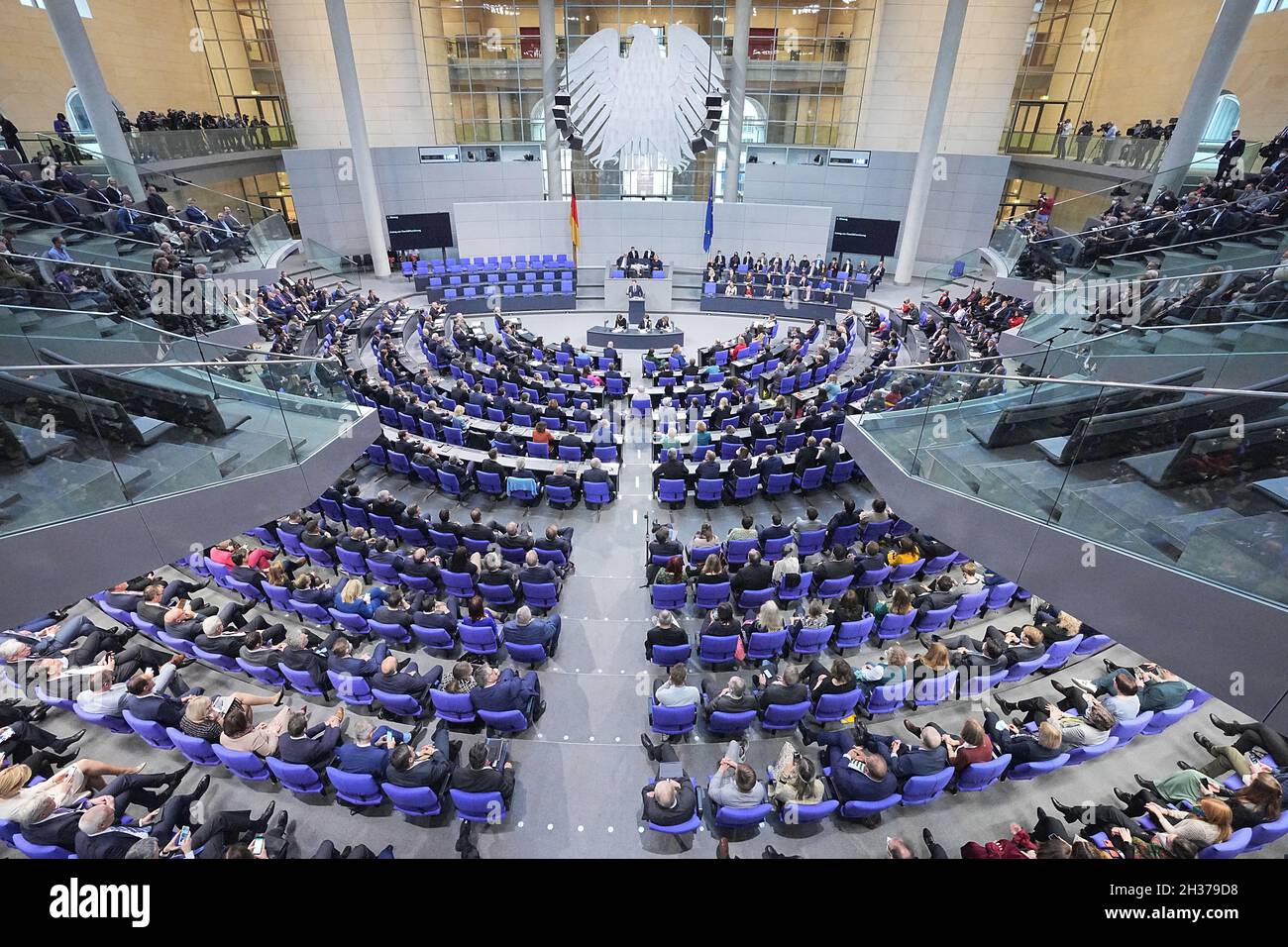 Berlin, Germany. 26th Oct, 2021. View of the plenum at the constituent ...