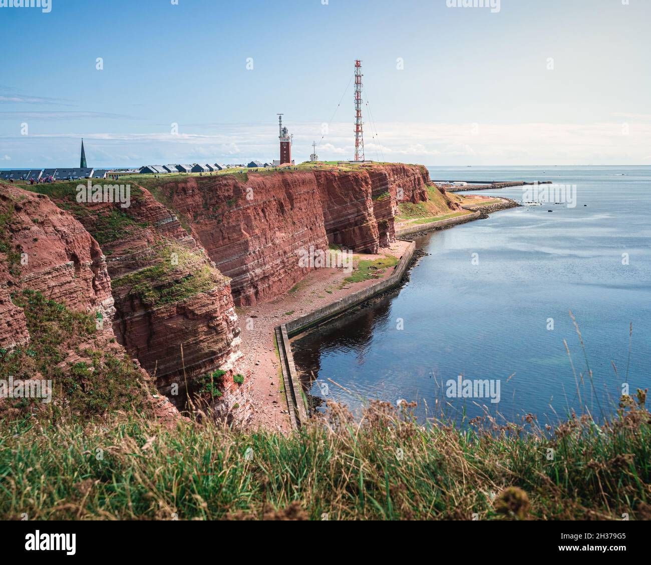 Beautiful Landscape at heligoland in northern sea Stock Photo - Alamy