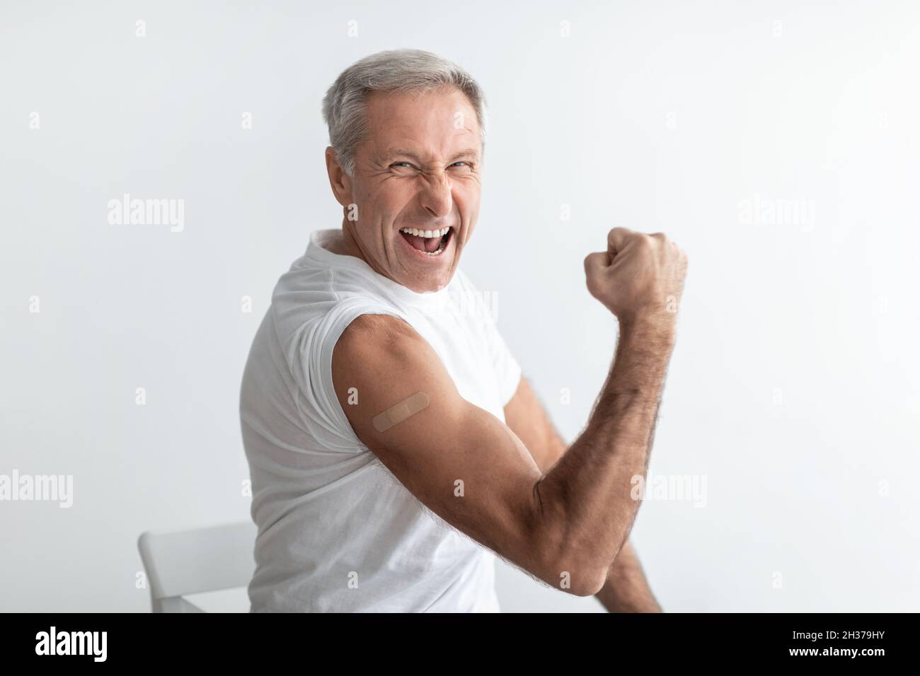 Biceps senior hi-res stock photography and images - Alamy