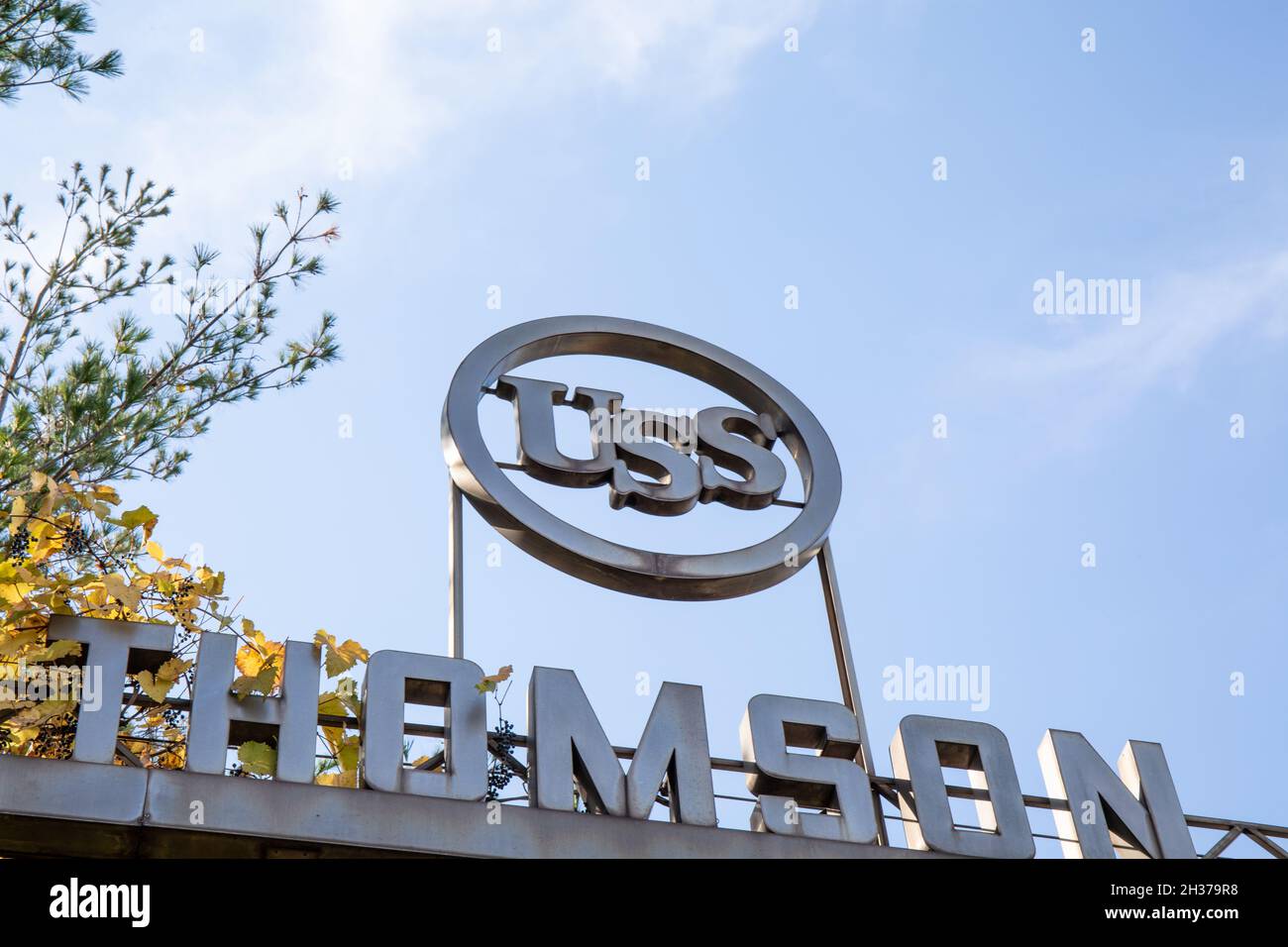 BRADDOCK, PA, USA - 21 OCT 2020: US Steel Edgar Thomson Plant, Mon ...