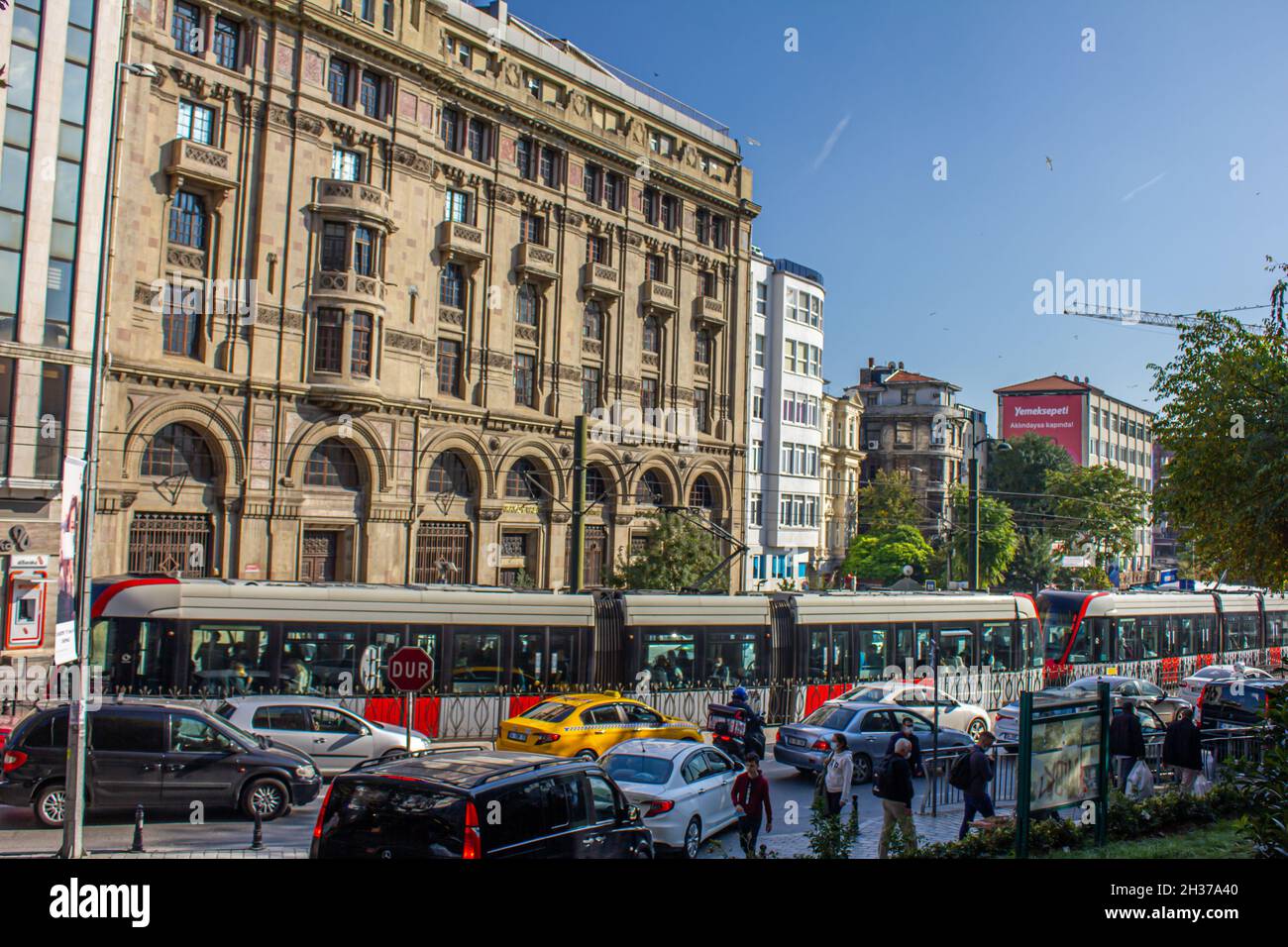 Karakoy eminonu district in istanbul city hi-res stock photography and ...
