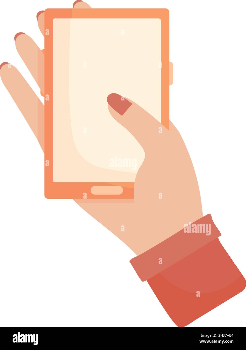 hand gripping cellphone Stock Vector Image & Art - Alamy