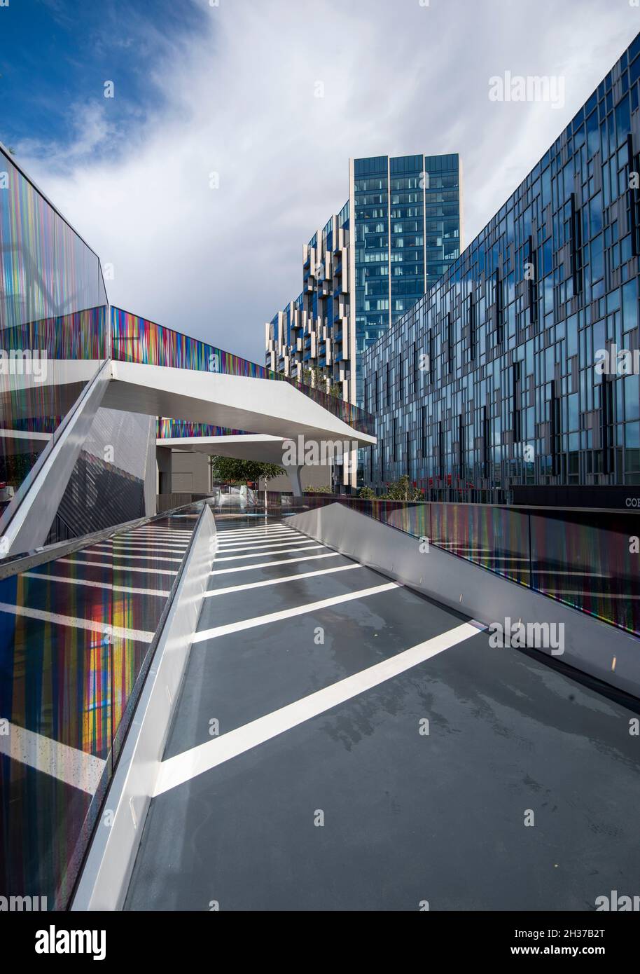 The Tide Walkway, Greenwich Peninsula London England UK Stock Photo - Alamy