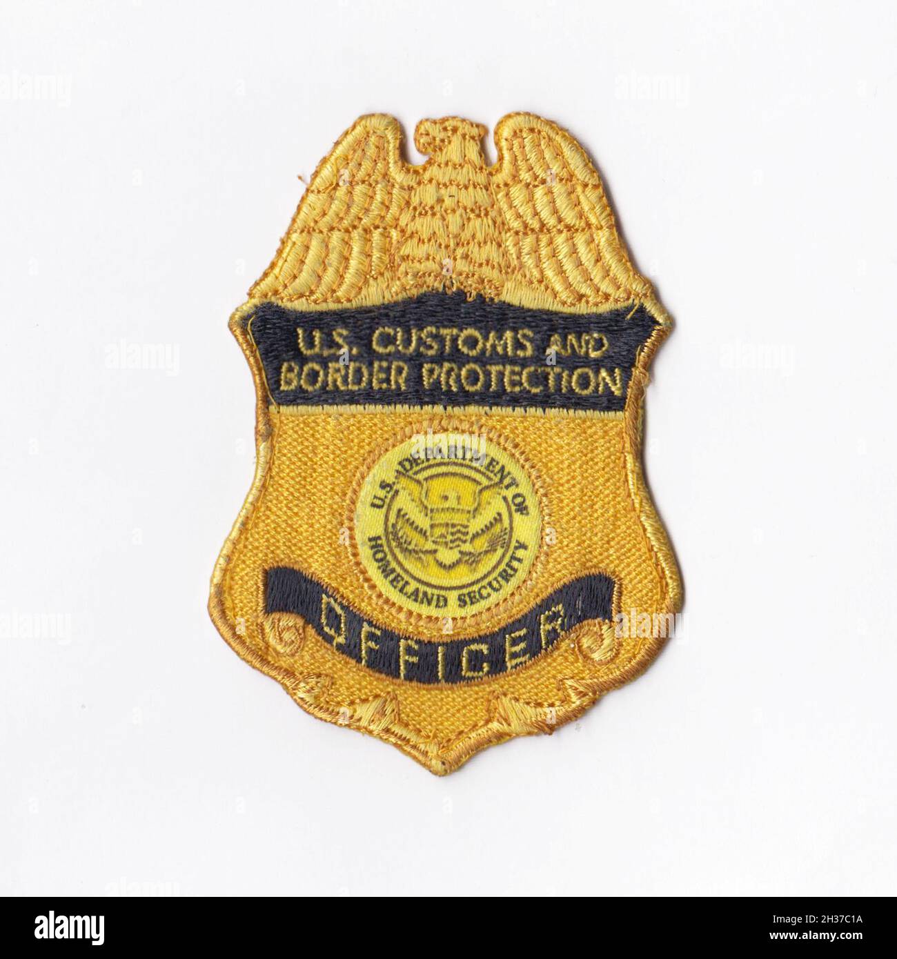 US police department patch isolated with white background Stock Photo ...