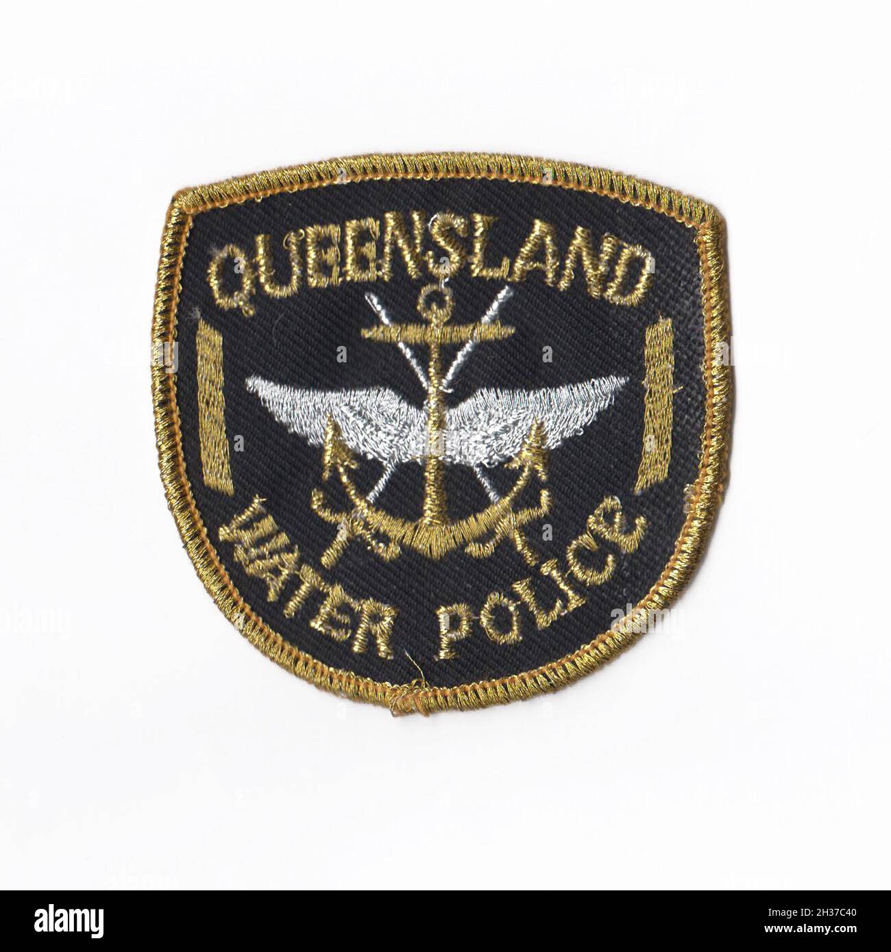 US police department patch isolated with white background Stock Photo ...