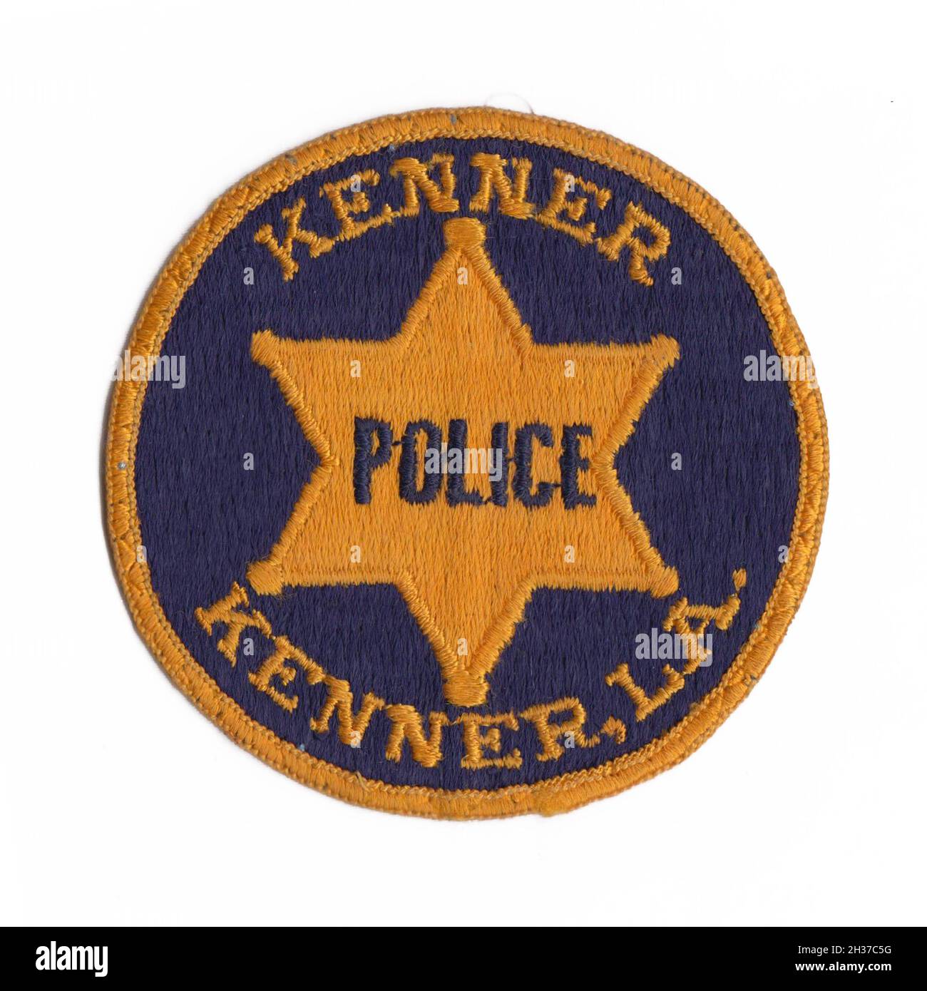 US police department patch isolated with white background Stock Photo ...