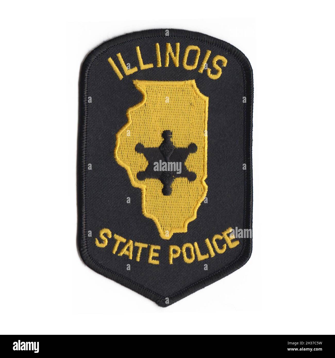 US police department patch isolated with white background Stock Photo ...