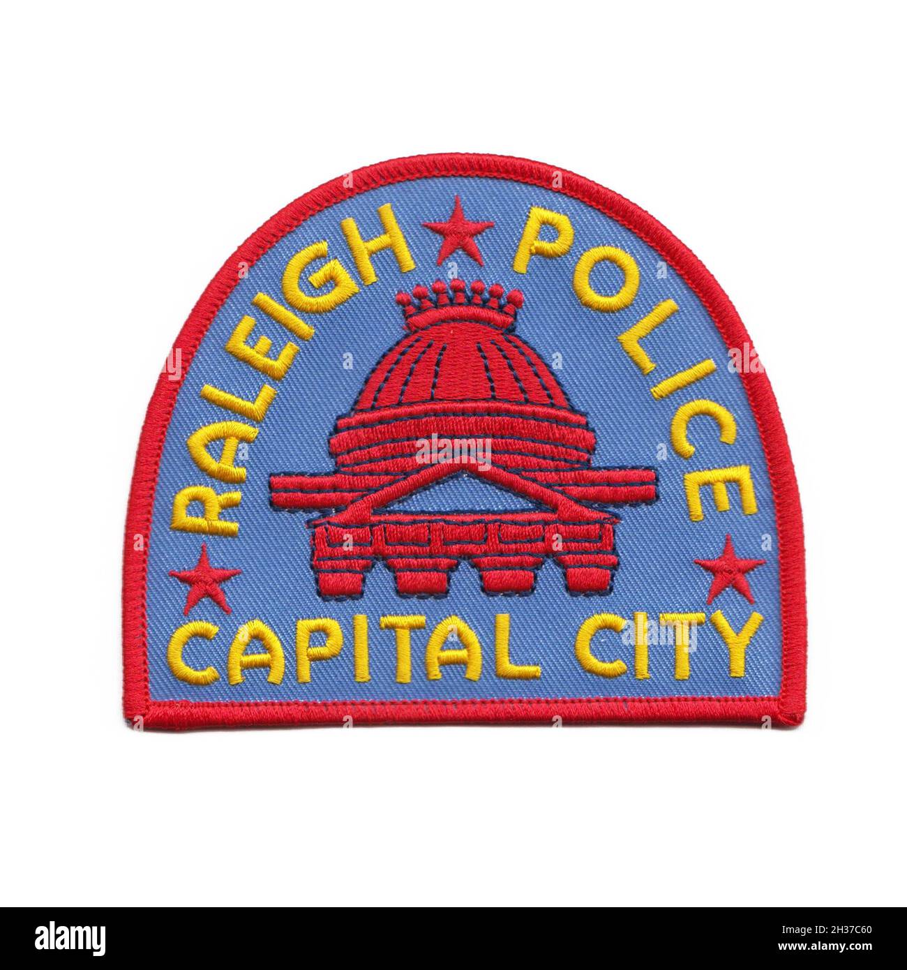 US police department patch isolated with white background Stock Photo ...