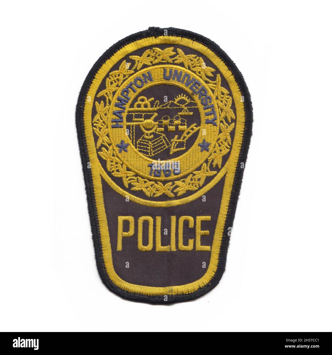 US police department patch isolated with white background Stock Photo ...
