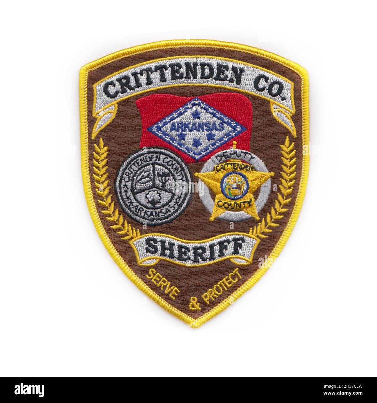 US sheriff department patch isolated with white background Stock Photo ...