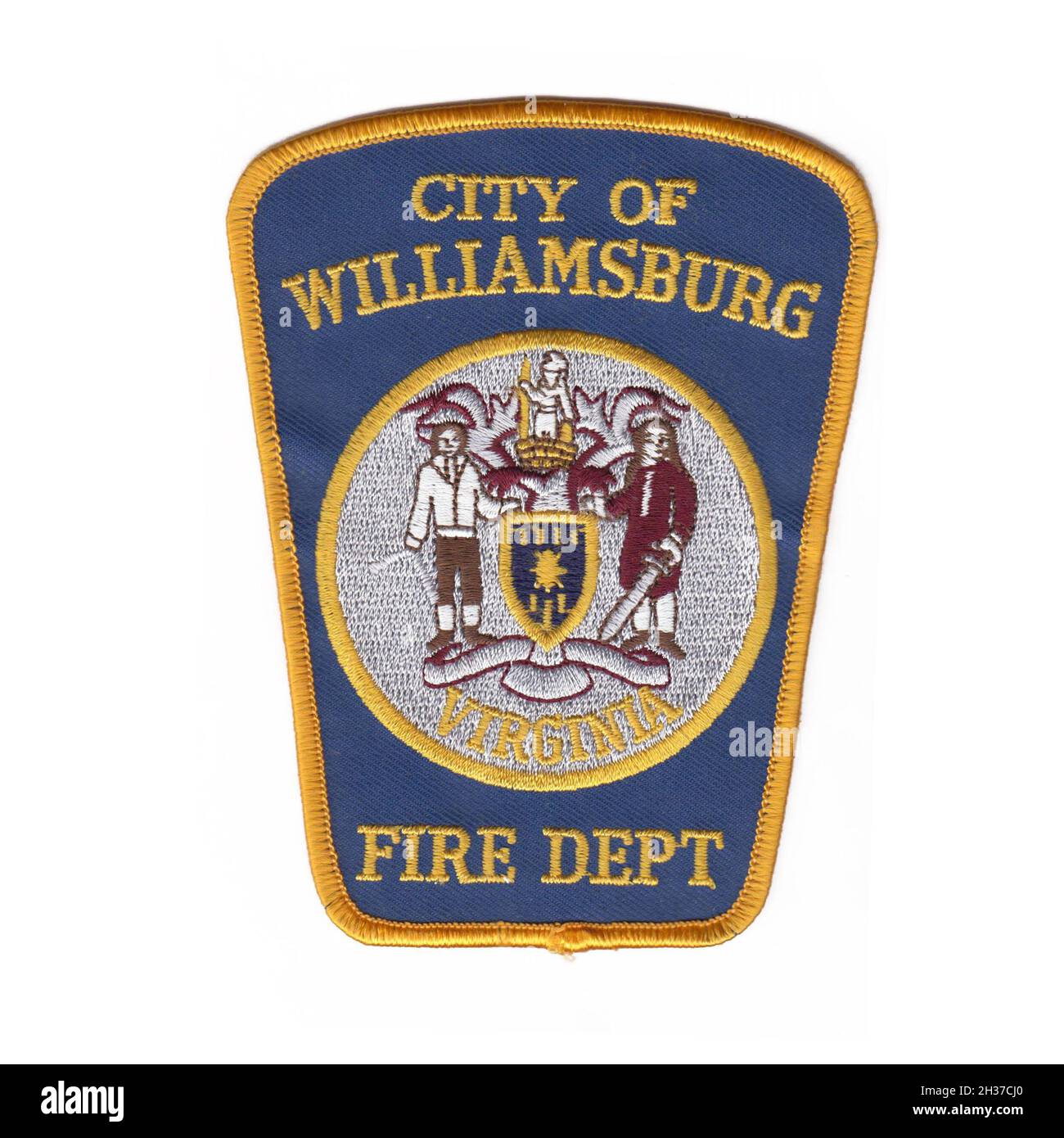 US fire department patch isolated with white background Stock Photo - Alamy