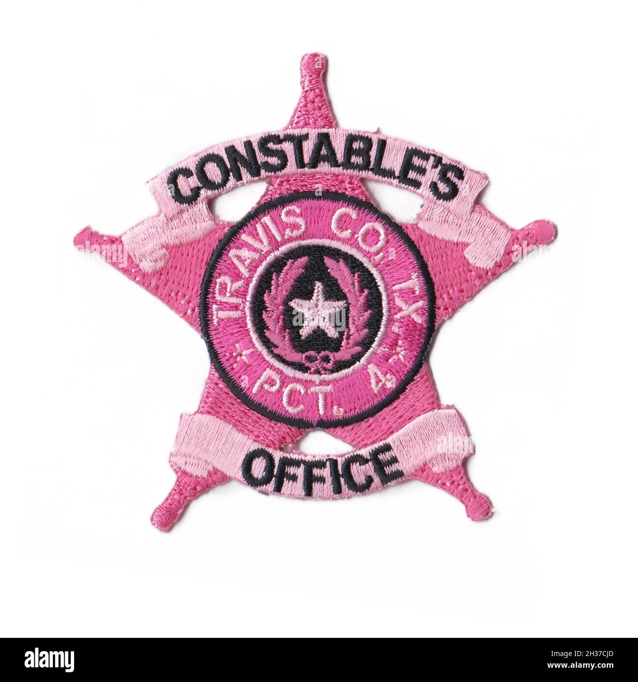 US police department patch isolated with white background Stock Photo ...