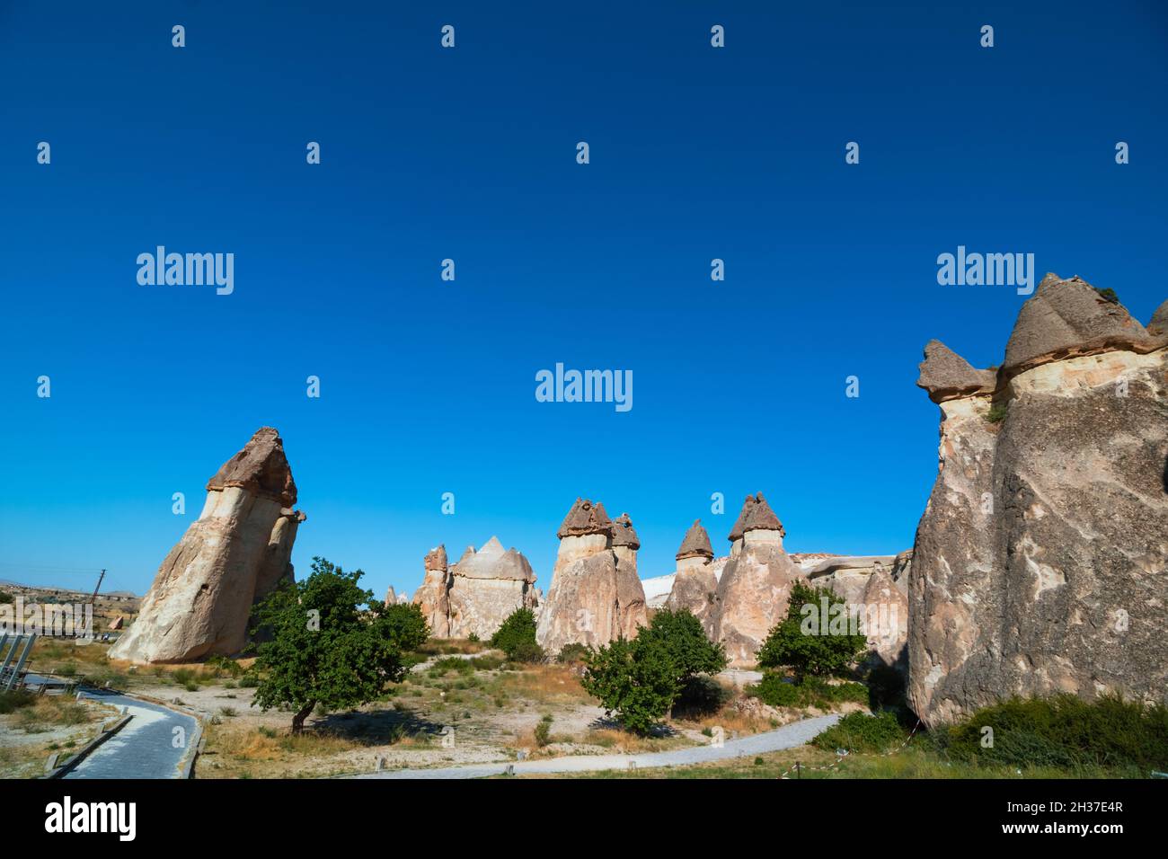 View of Pasabagi Open Air Museum in Cappadocia Nevsehir Turkey. Open ...