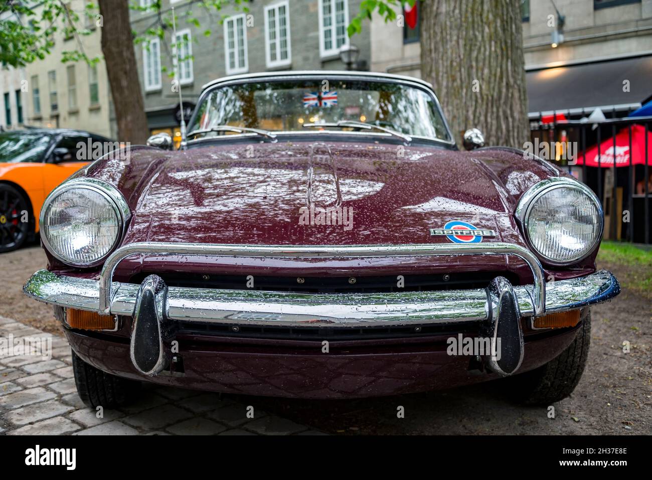 The Spitfire car, 1960 iconic British open-top classic 2-door roadster ...