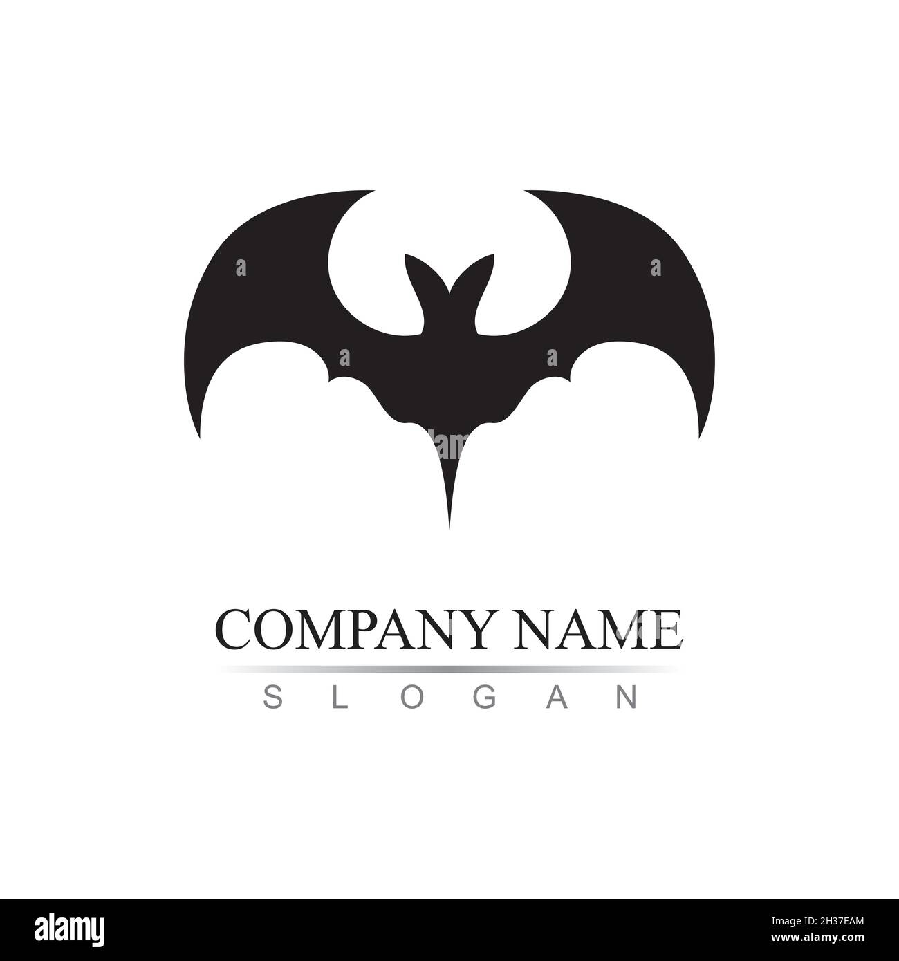 bat vector icon logo template illustration design Stock Vector Image ...