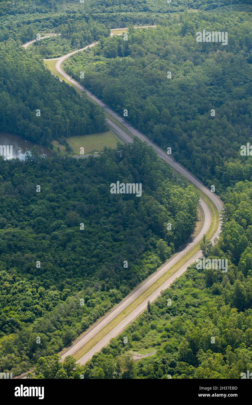 Aerial view of road and highway Stock Photo - Alamy