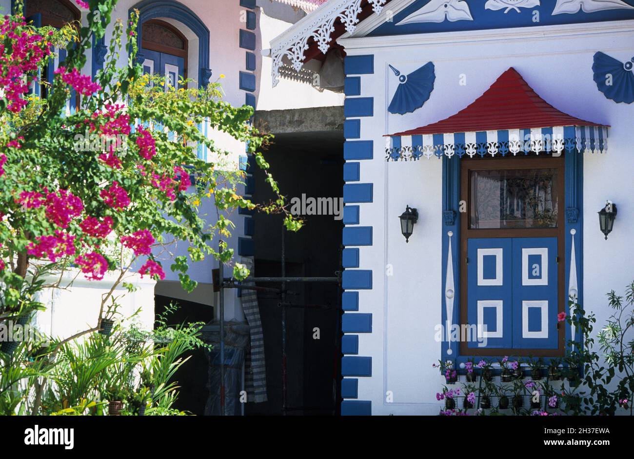 MALDIVES ISLANDS, COLONIAL ARCHITECTURE IN MALE (THE CAPITAL CITY Stock ...