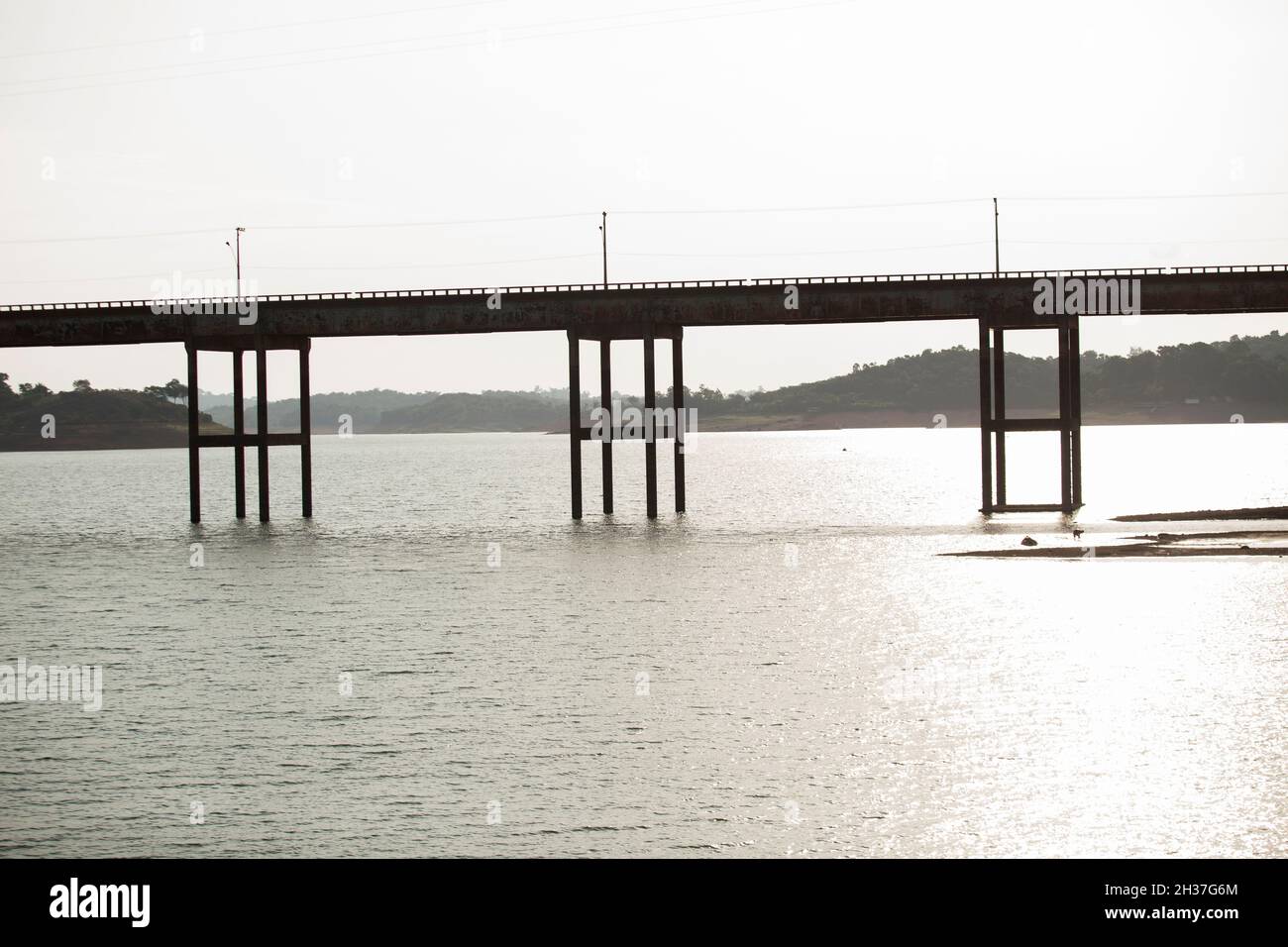 Aerial view bridge above curvy hi-res stock photography and images - Alamy