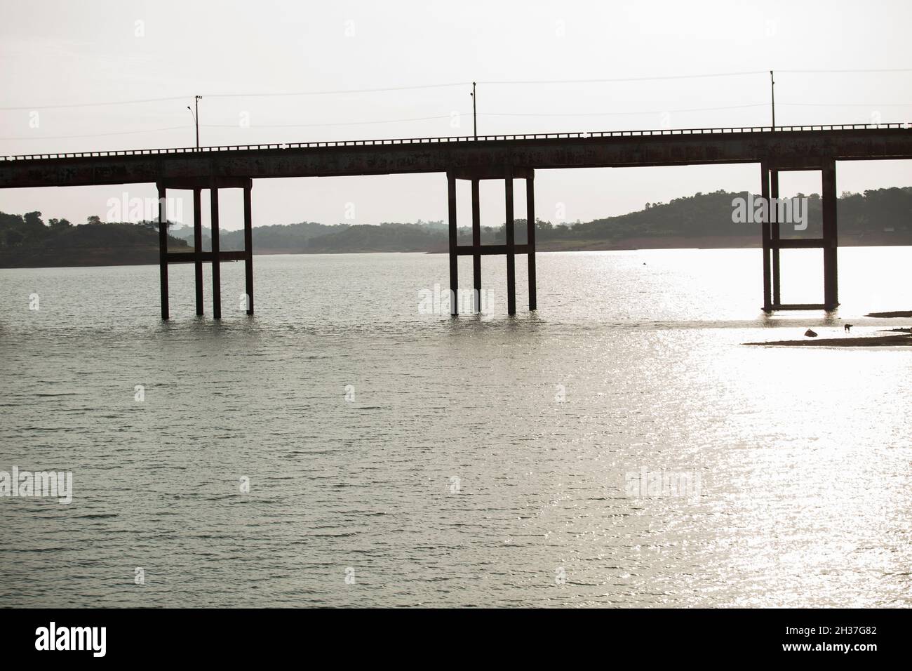 Aerial view bridge above curvy hi-res stock photography and images - Alamy