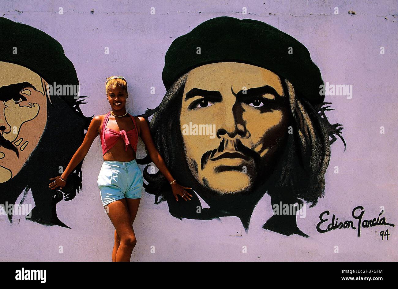 CUBA, HAVANA. CHE GUEVARA PAINTING Stock Photo - Alamy