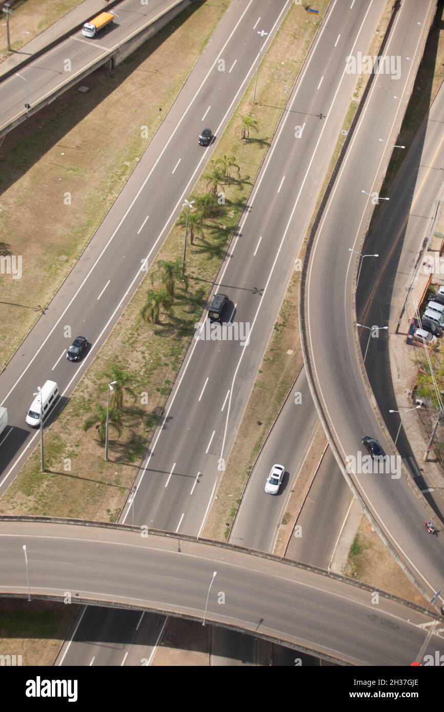 Aerial view of road and highway - bridge Stock Photo - Alamy