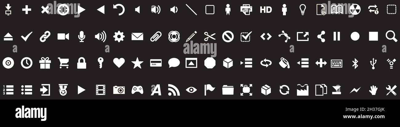 vector icon set Stock Vector Image & Art - Alamy