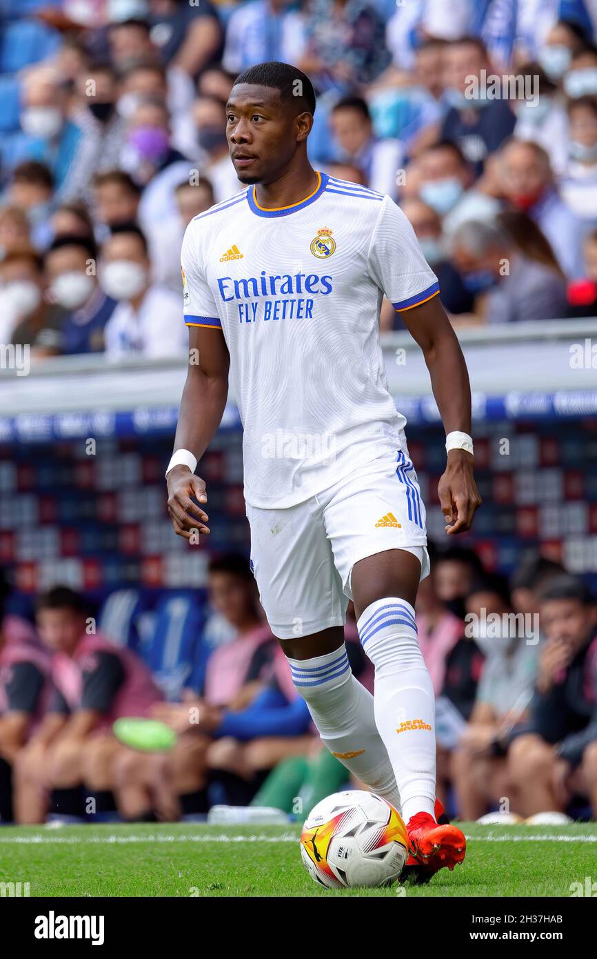 BARCELONA - OCT 3: David Alaba in action during the La Liga match ...