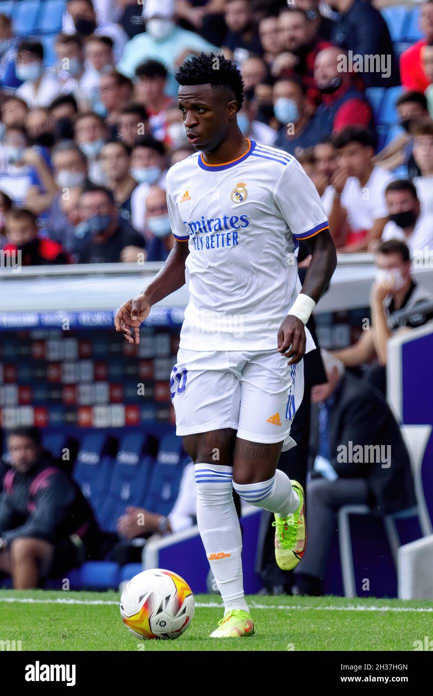 BARCELONA - OCT 3: Vinicius Jr in action during the La Liga match ...