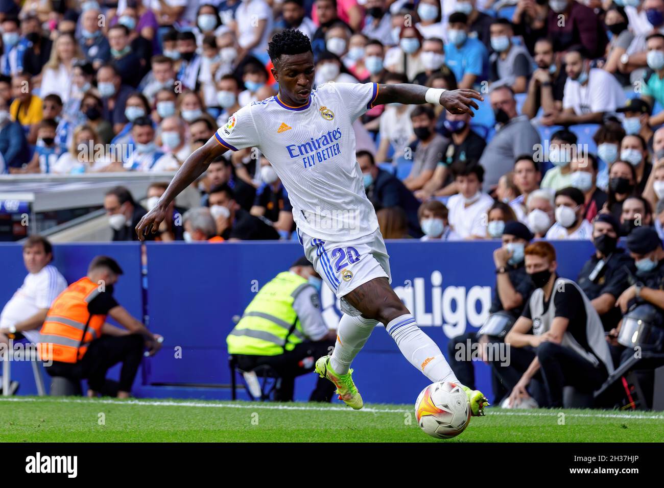 BARCELONA - OCT 3: Vinicius Jr in action during the La Liga match ...