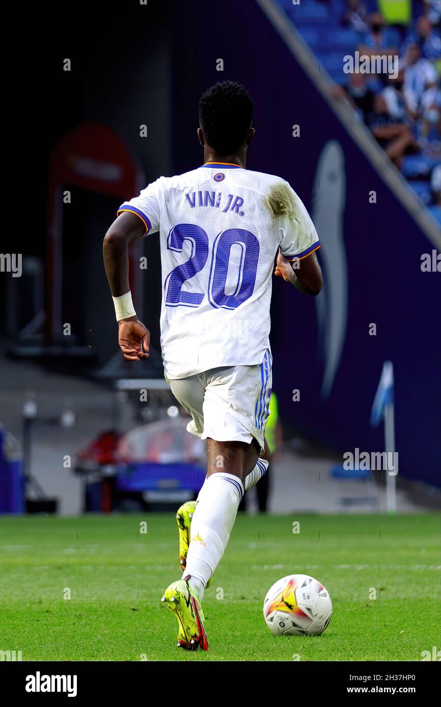 BARCELONA - OCT 3: Vinicius Jr in action during the La Liga match ...
