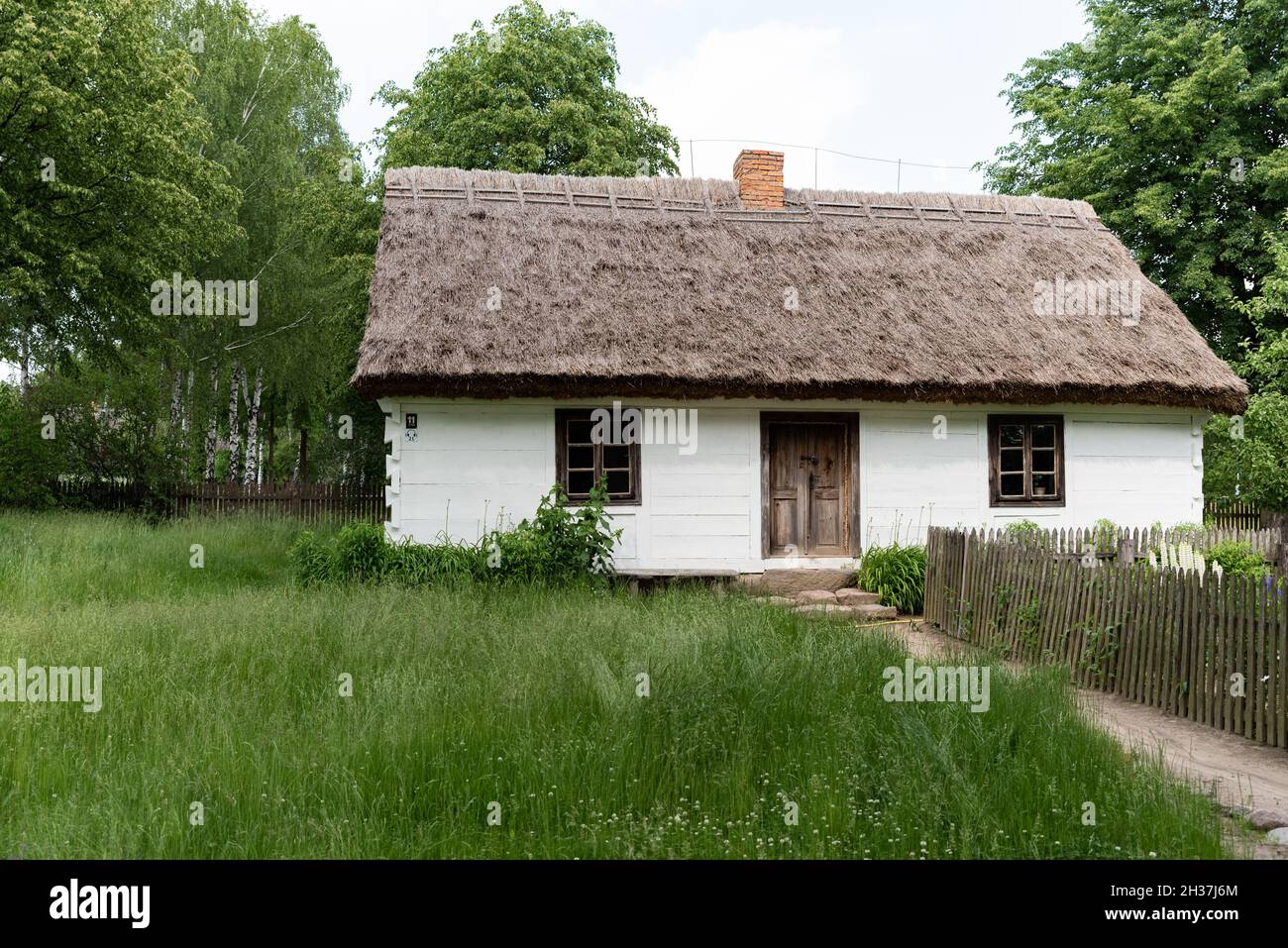 Sierpc, Poland - June 11, 2020: Old wooden house in the Polish ...