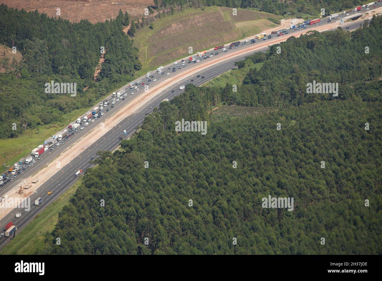 Aerial view of road and highway Stock Photo - Alamy