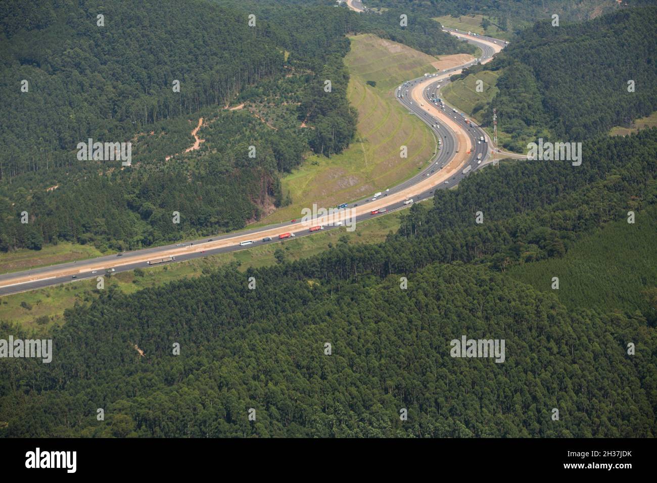 Aerial view of road and highway Stock Photo - Alamy