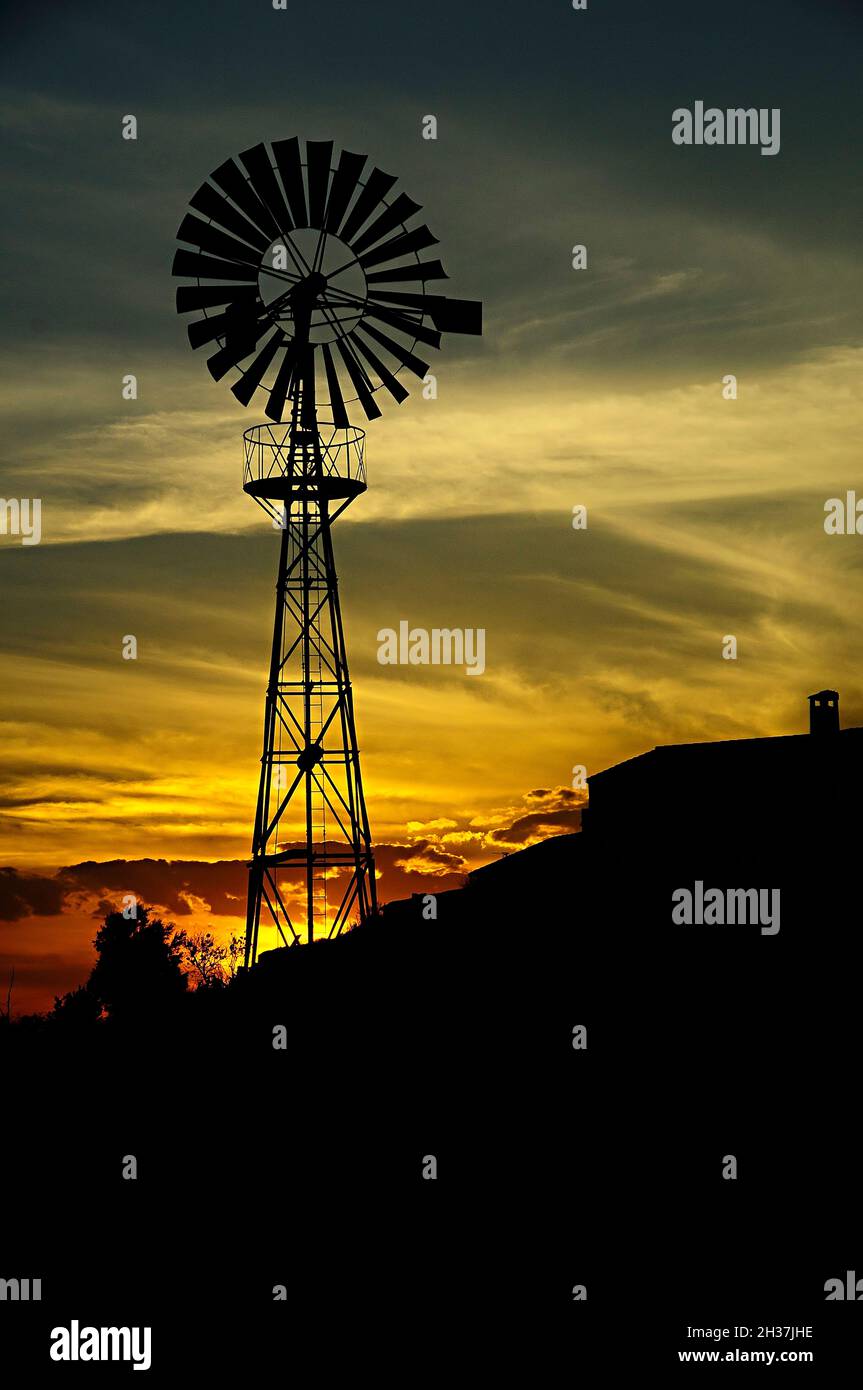 Windmill Wheel Wind Rural High Resolution Stock Photography and Images ...