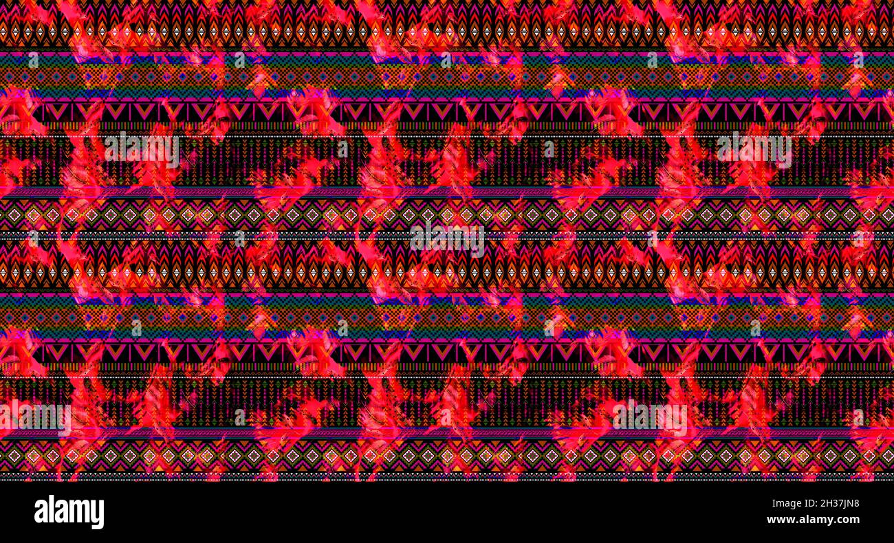 seamless fabric print pattern, colorful designs, dress patterns Stock ...