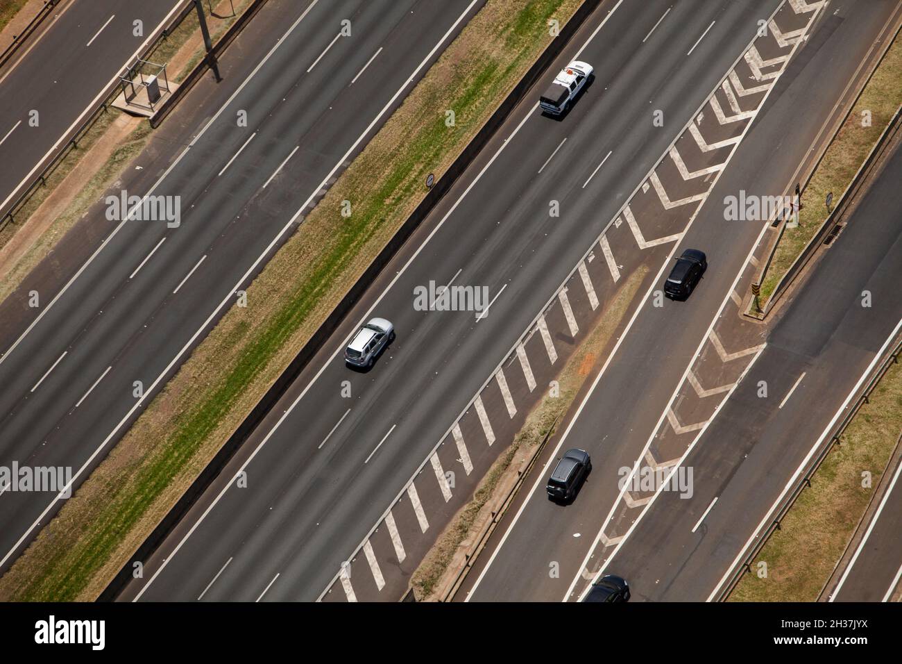 Aerial view of road and highway - bridge Stock Photo - Alamy