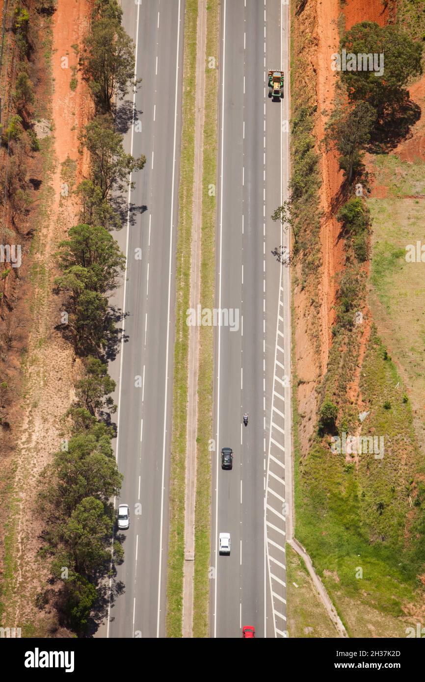 Aerial view of road and highway - bridge Stock Photo - Alamy